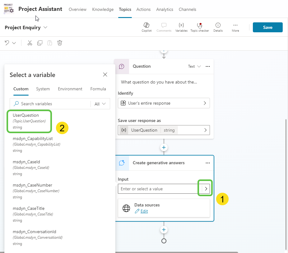Building a Project Assistant Copilot using Generative AI & SharePoint as Knowledge Source