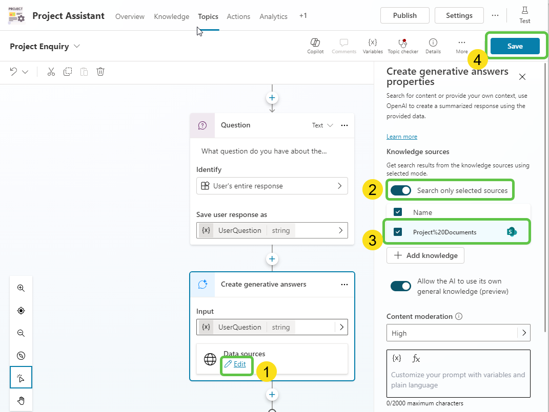Creating a Project Document Querying Copilot Using SharePoint and Microsoft Copilot Studio