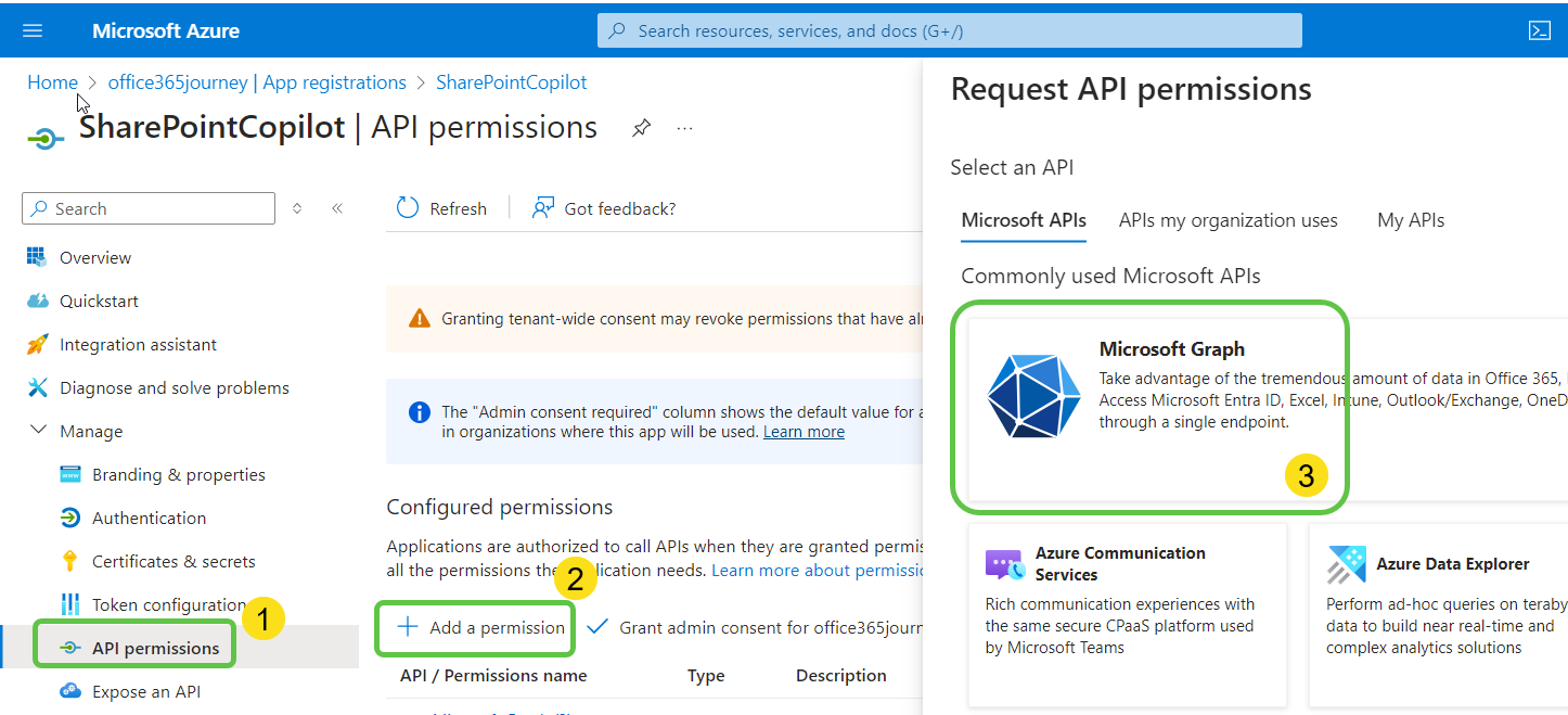 Building a Project Assistant Copilot using Generative AI & SharePoint as Knowledge Source