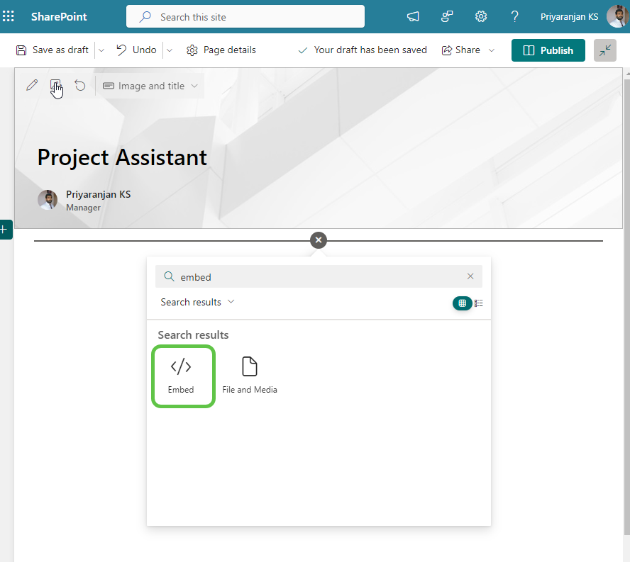 Building a Project Assistant Copilot using Generative AI & SharePoint as Knowledge Source