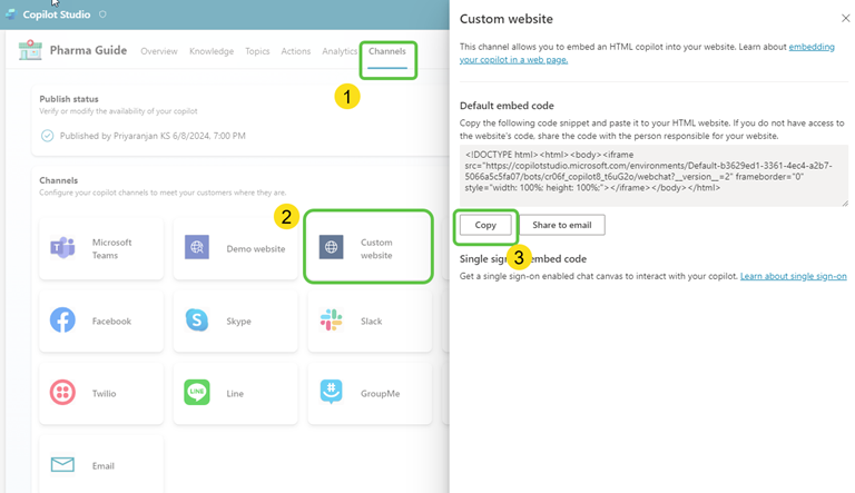 Building a Generative AI powered Pharmacy Assistant Copilot with Microsoft Copilot Studio and ...