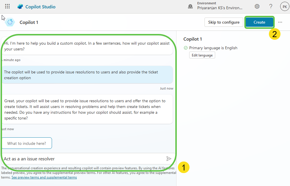 Building an End to End Interactive Ticketing System with Microsoft Copilot