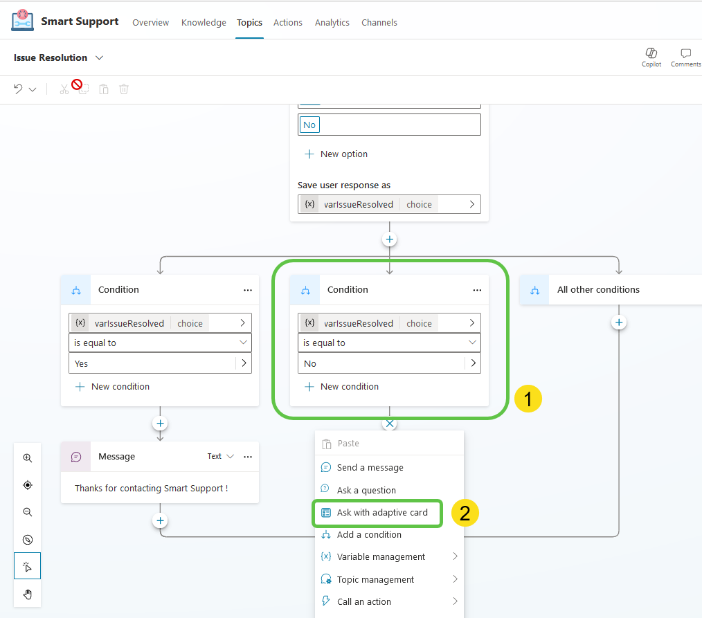 Generative AI powered Issue Resolution Copilot leveraging SharePoint and Dataverse