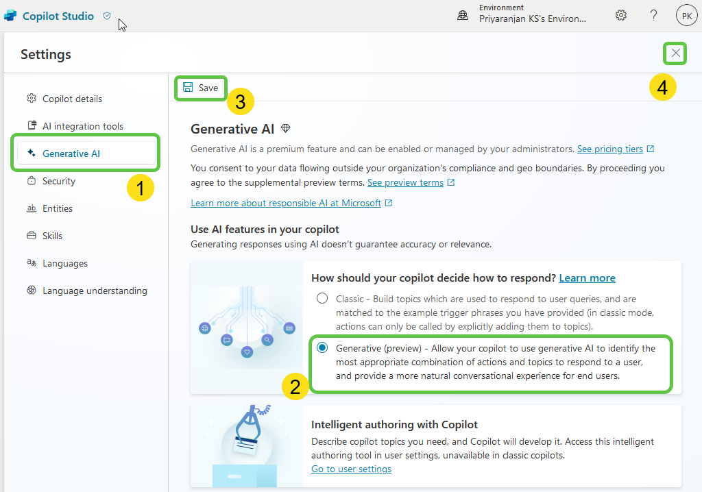 Generative AI powered Issue Resolution Copilot leveraging SharePoint and Dataverse