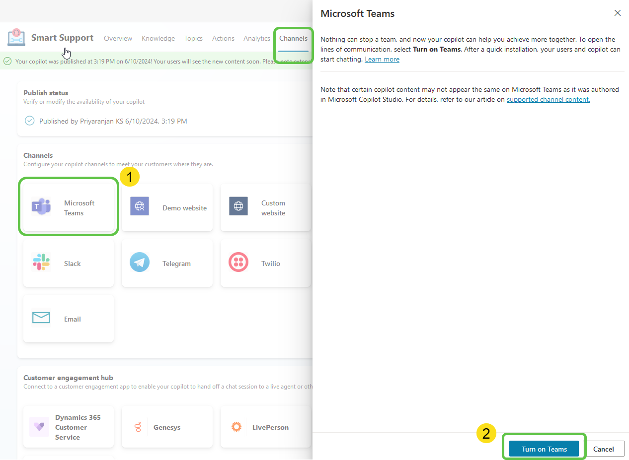Generative AI powered Issue Resolution Copilot leveraging SharePoint and Dataverse