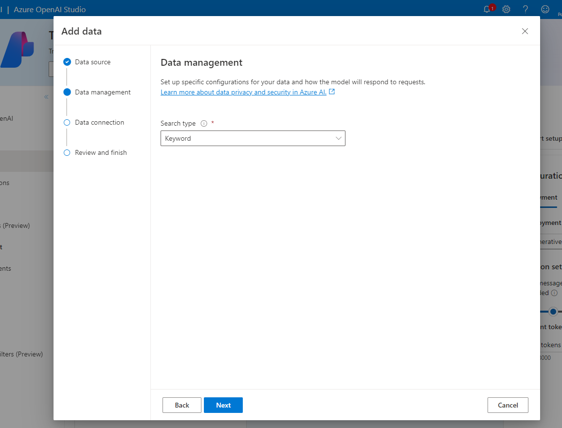 Power Apps FAQ Copilot built using Azure AI Search and Azure Open AI