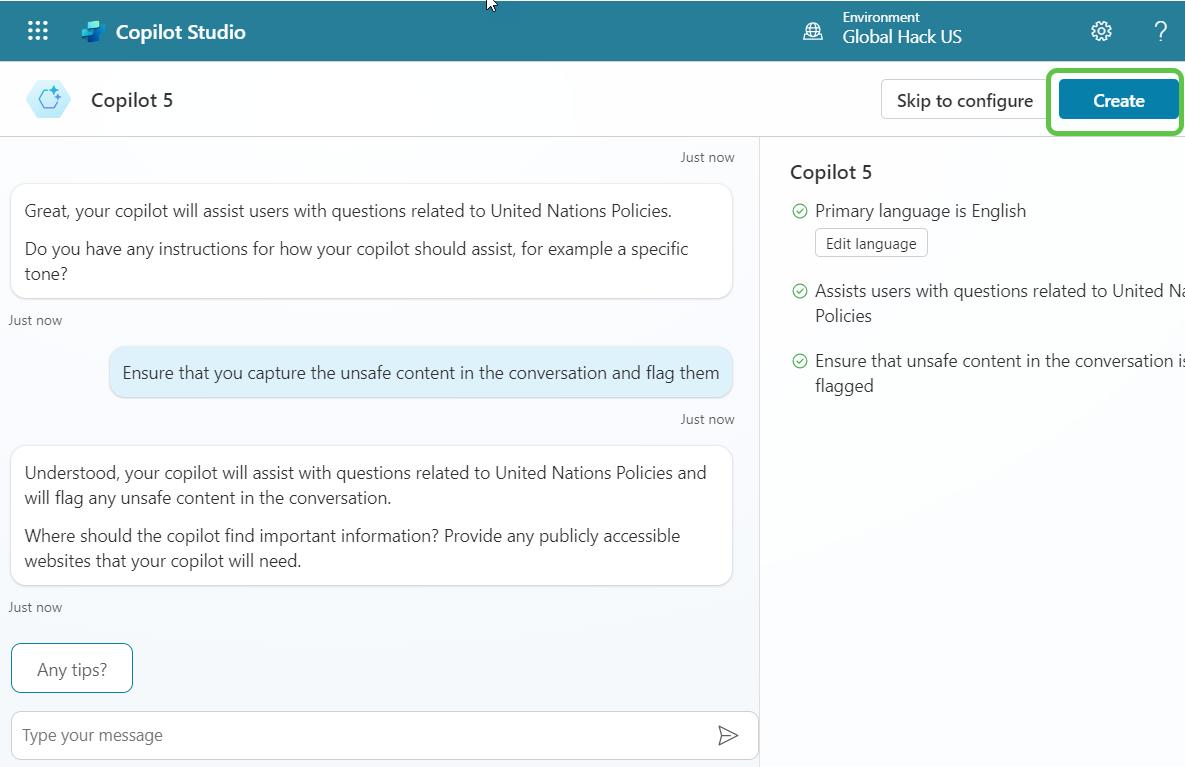 Build a Responsible AI Copilot with Azure Content Safety Service