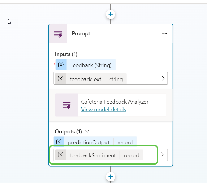 Cafeteria Feedback Copilot that uses AI Prompt Action for Sentiment ...