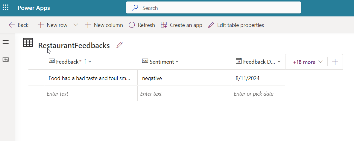 Cafeteria Feedback Copilot that uses AI Prompt Action for Sentiment ...