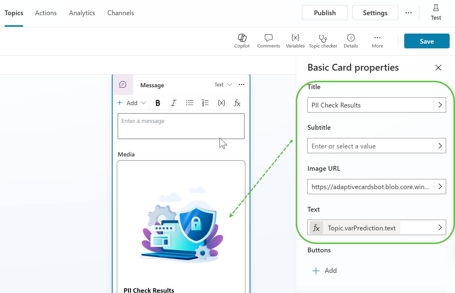 PII Detection Copilot powered with AI Prompt Action