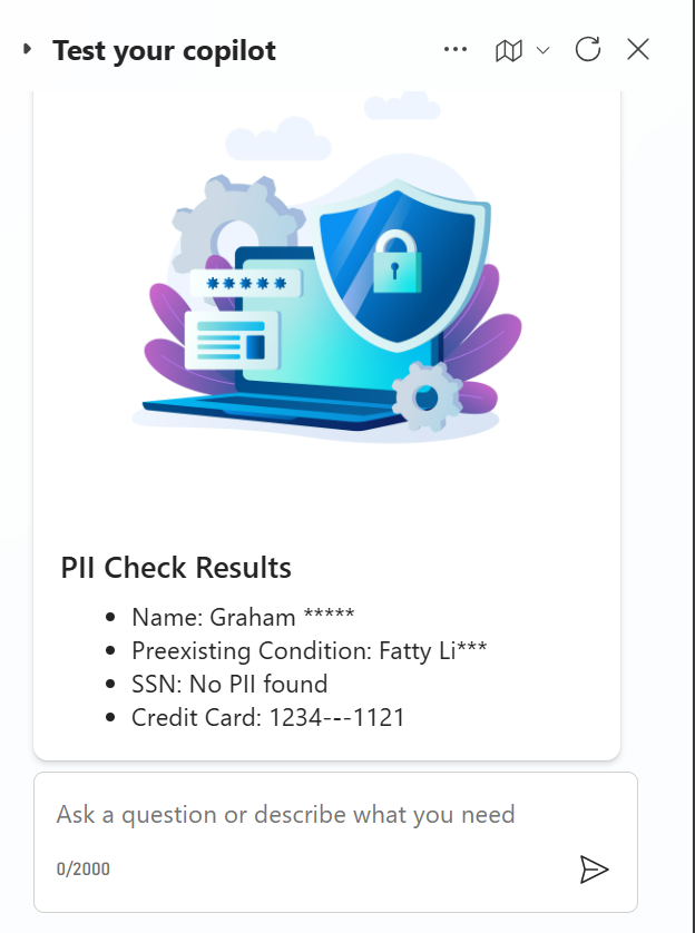 PII Detection Copilot powered with AI Prompt Action